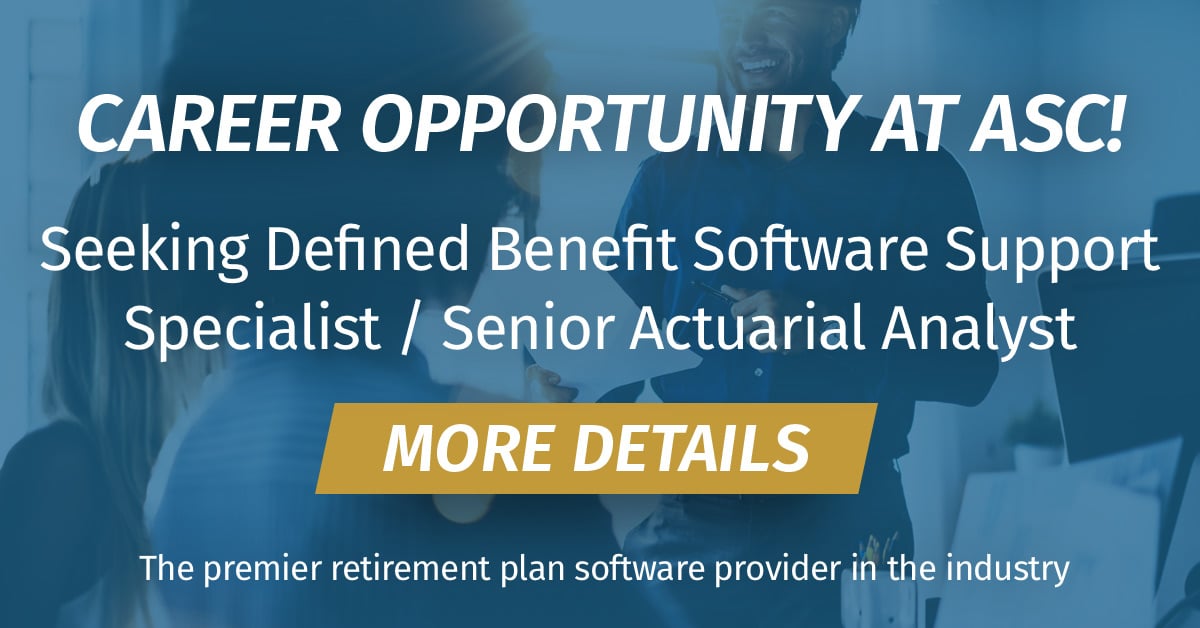 Career Details (DB Software Support Specialist / Senior Actuarial Analyst)